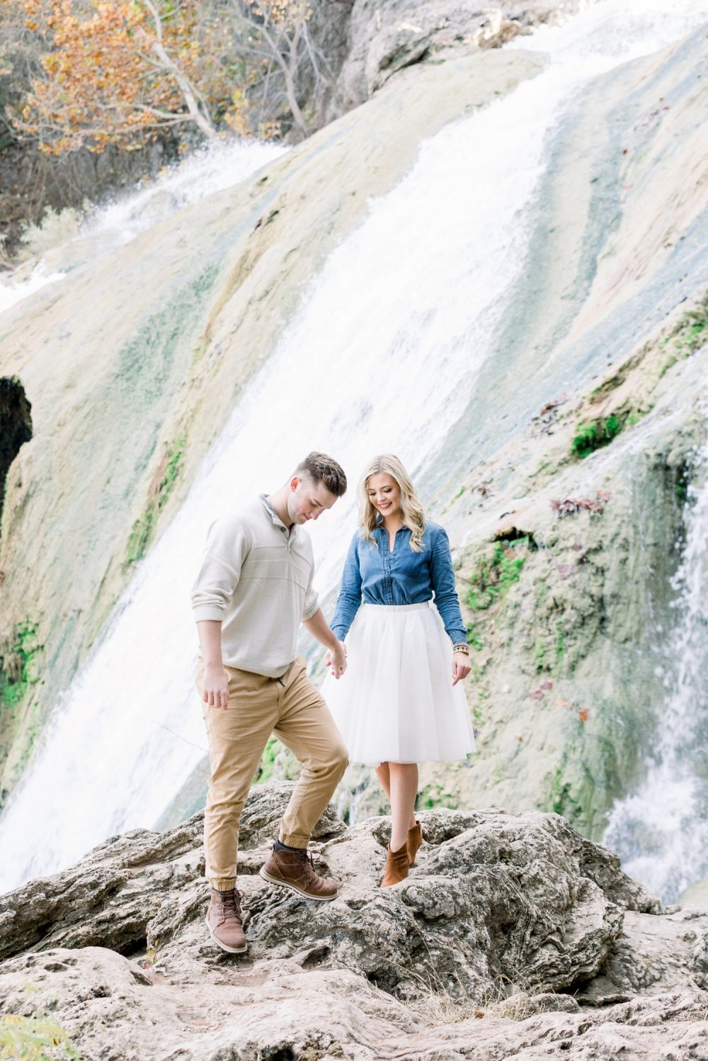 Waterfall Engagement Session – Bajan Wed